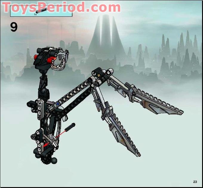 LEGO 8621 Turaga Dume and Nivawk Instructions and Parts List