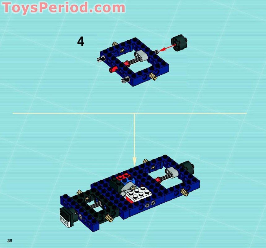 LEGO 8634 Mission 5: Turbocar Chase Instructions and Parts List