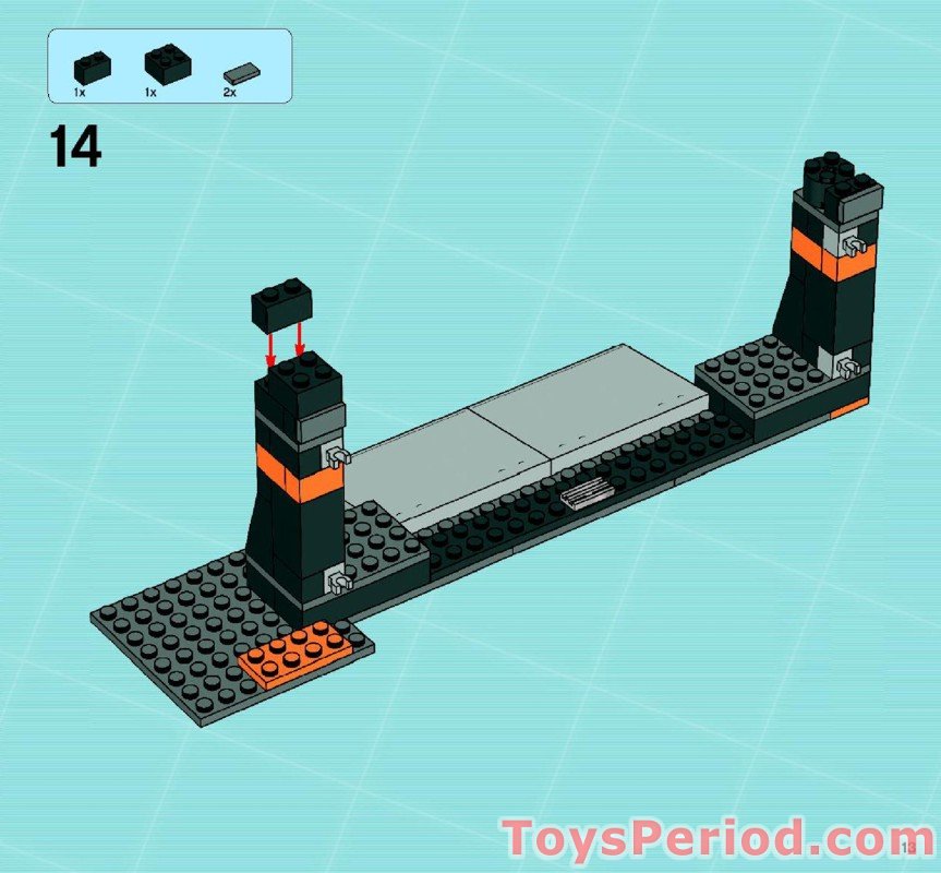 LEGO 8634 Mission 5: Turbocar Chase Instructions and Parts List