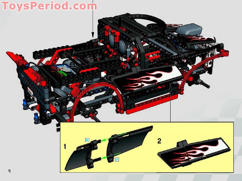 LEGO 8682 Nitro Intimidator Instructions and Parts List