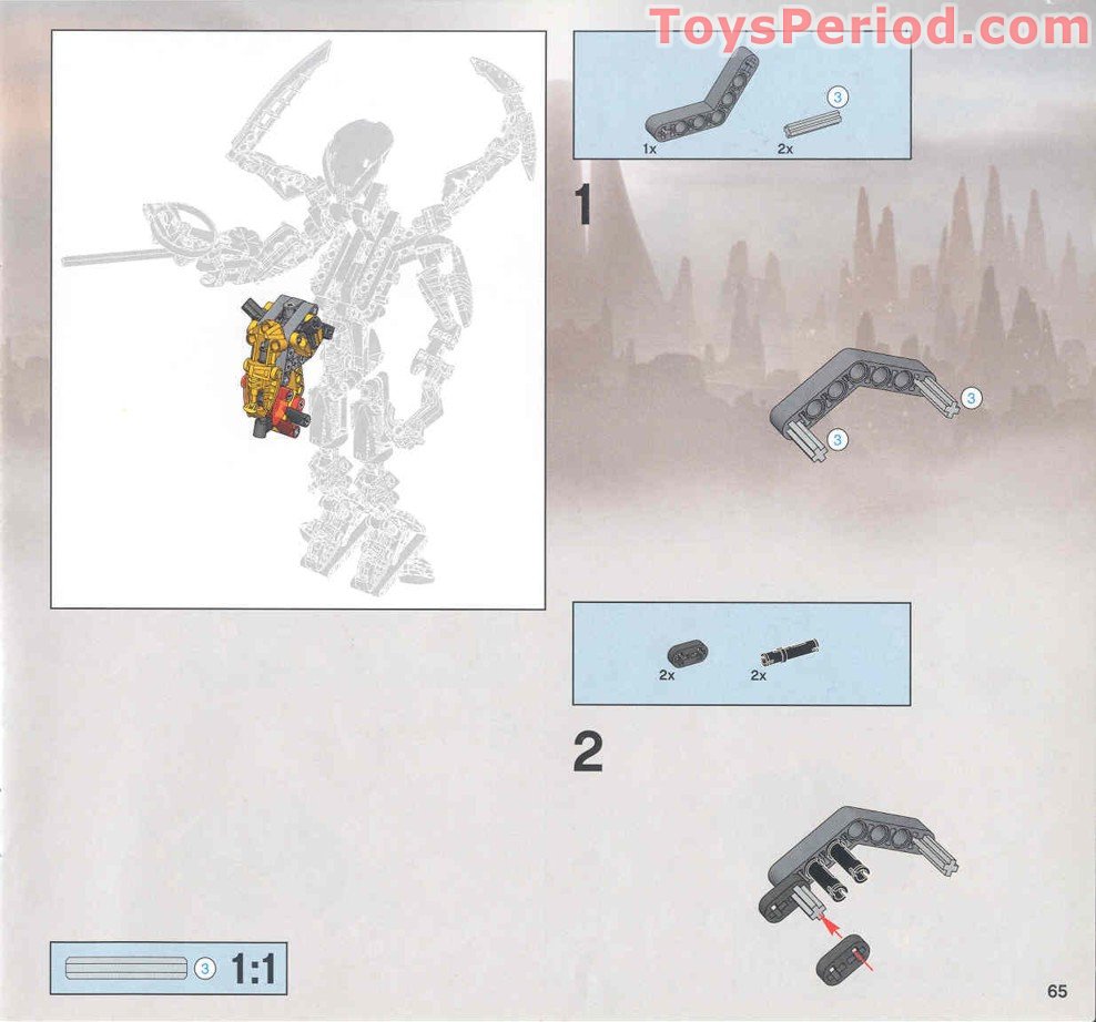 LEGO 8756 Sidorak Instructions and Parts List