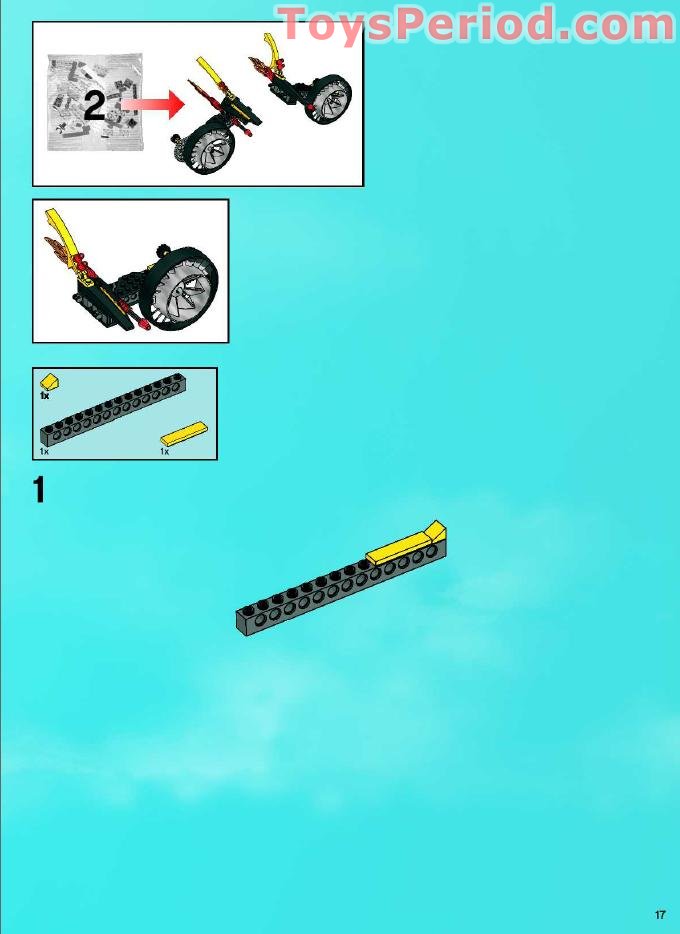 LEGO 8107 Fight for the Golden Tower Instructions and Parts List