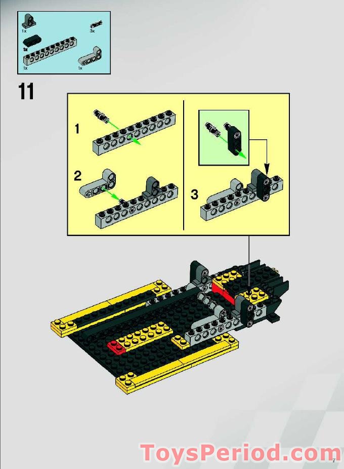 LEGO 8143 Ferrari 1:17 F430 Challenge Instructions and Parts List
