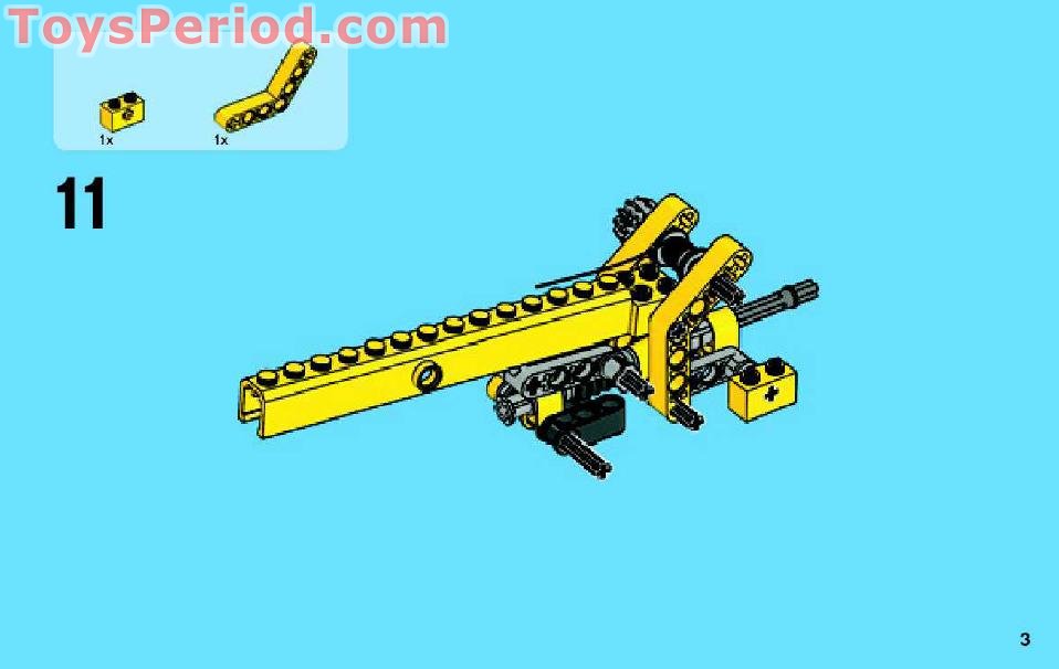 LEGO 8270 Rough Terrain Crane Instructions and Parts List