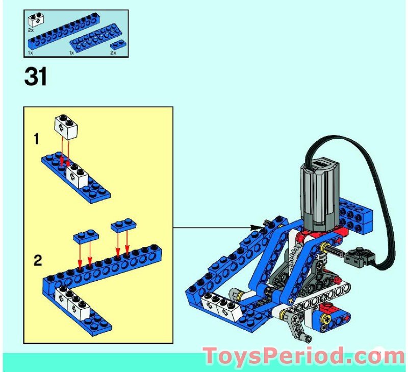 LEGO 9686-1 Simple and Motorized Mechanisms Base Set Set Parts ...