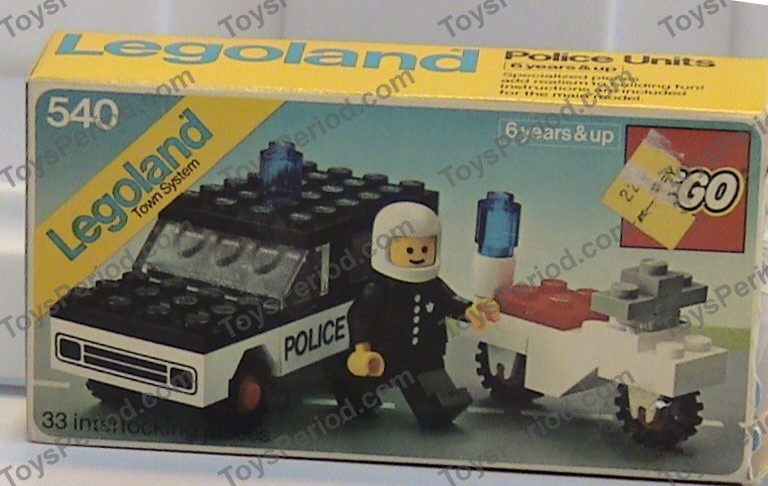 LEGO 540-2 Police Units Instructions and Parts List