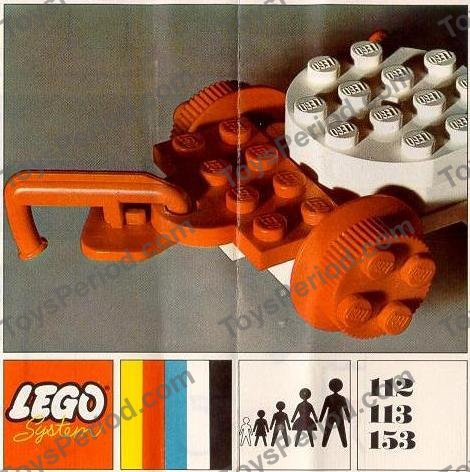 LEGO 153 Large Train Wagon Instructions and Parts List