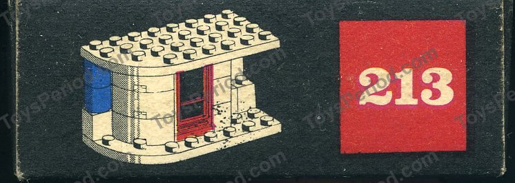 LEGO 213-2 Small House Set, Right Instructions and Parts List