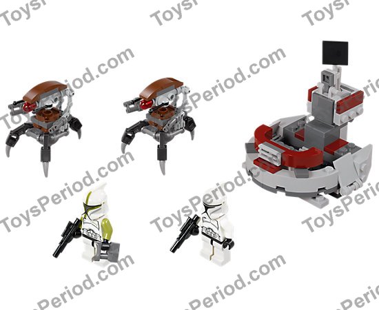 LEGO 75000 Clone Troopers vs. Droidekas Set Parts List