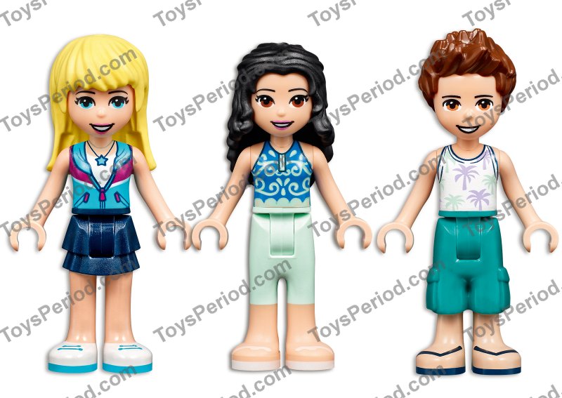 LEGO 41681 Forest Camper Van and Sailboat Set Parts List