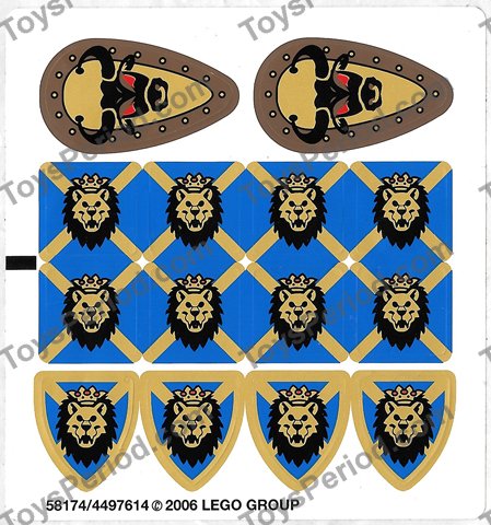 LEGO Sets with Part 10176stk01 Sticker Sheet for Set 10176 - (58174/ ...