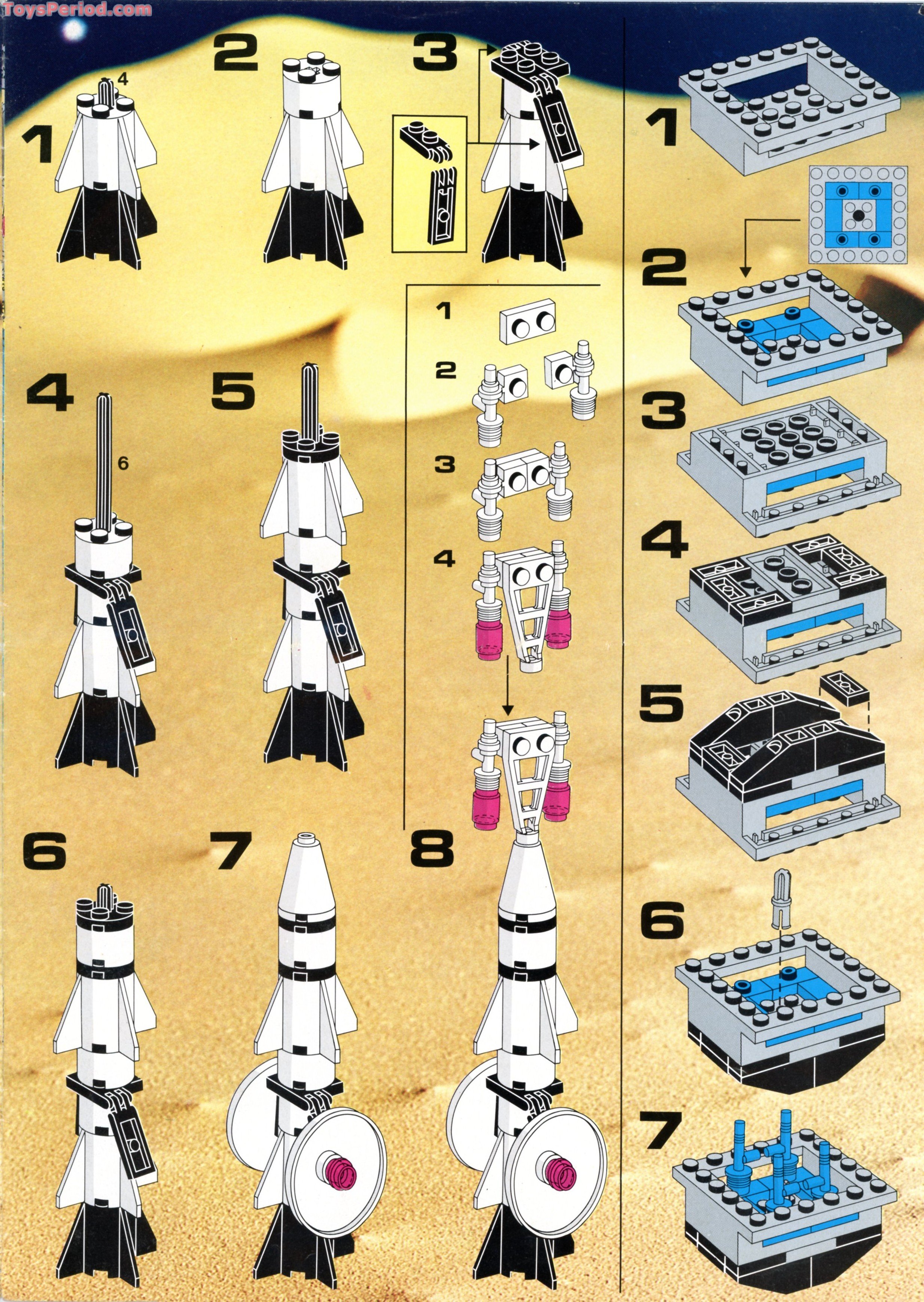 LEGO 6971 Inter-Galactic Command Base Instructions and Parts List