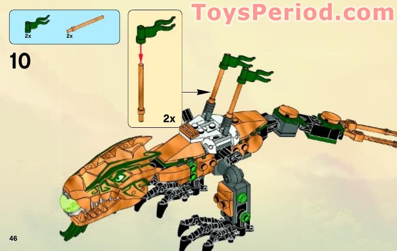 LEGO 70503 The Golden Dragon Instructions and Parts List