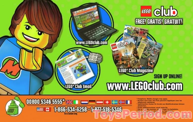 LEGO 4865 The Forbidden Forest Instructions and Parts List