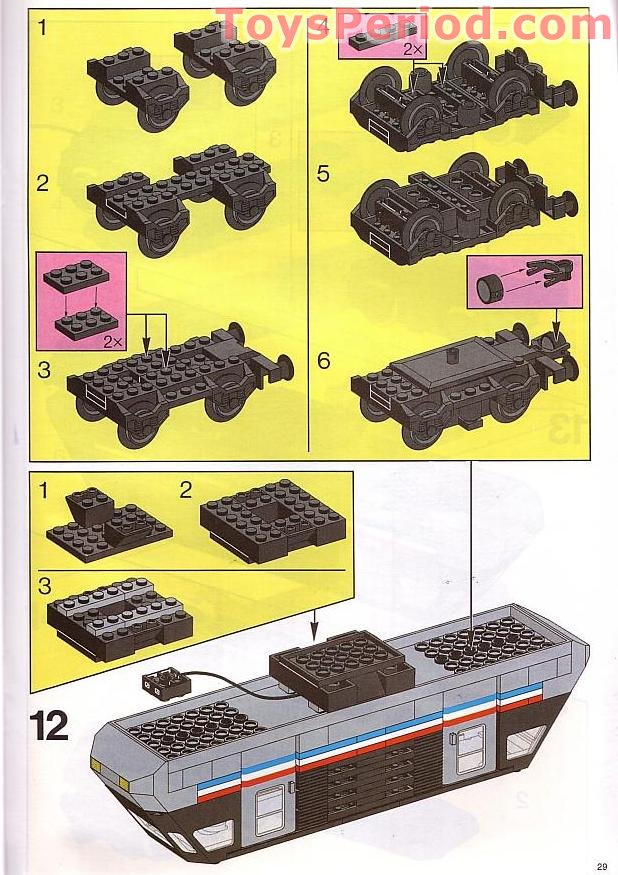 LEGO 10001 Metroliner Instructions and Parts List