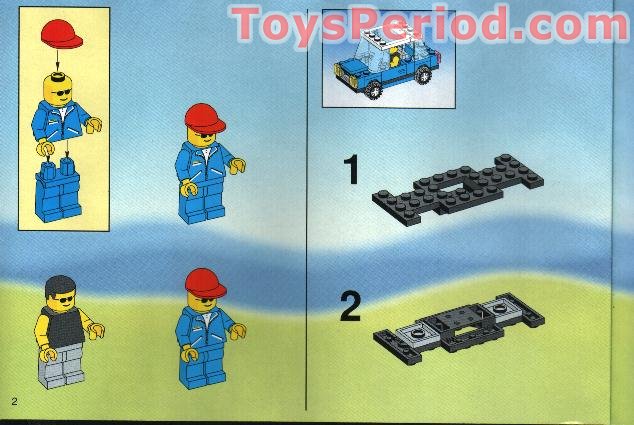 LEGO 2140 ANWB Roadside Assistance Crew Instructions and Parts List