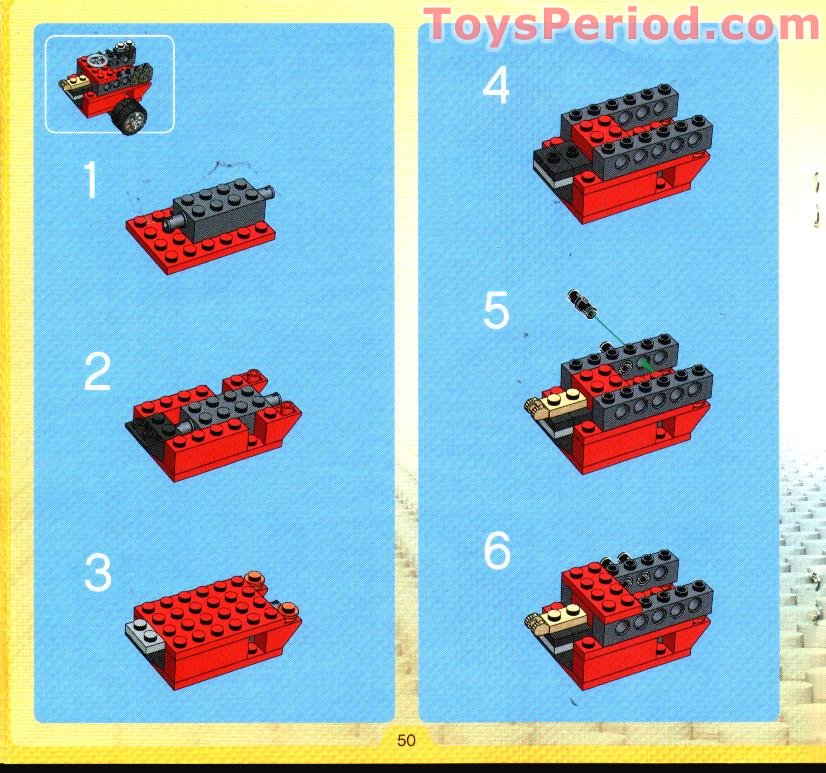 LEGO 4883 Gear Grinders Instructions and Parts List