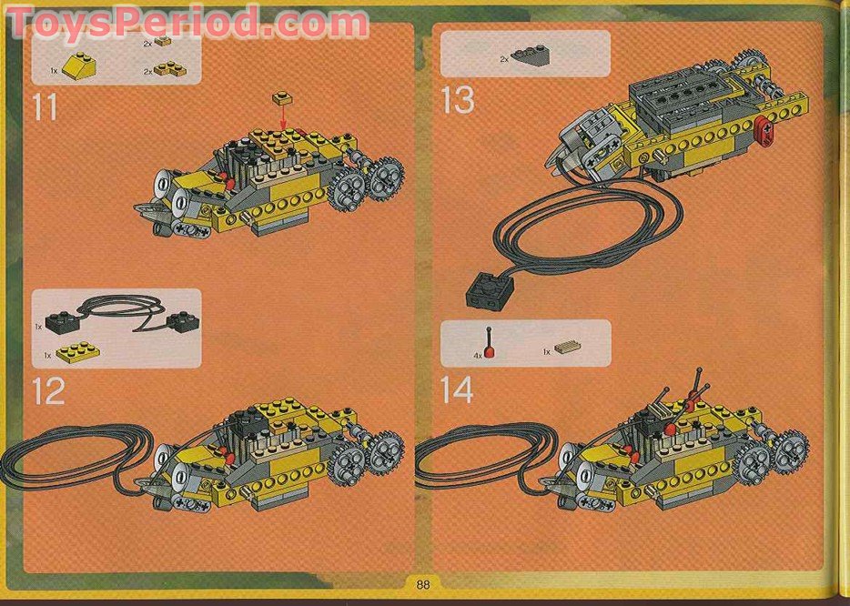 LEGO 4094 Motor Movers Instructions and Parts List