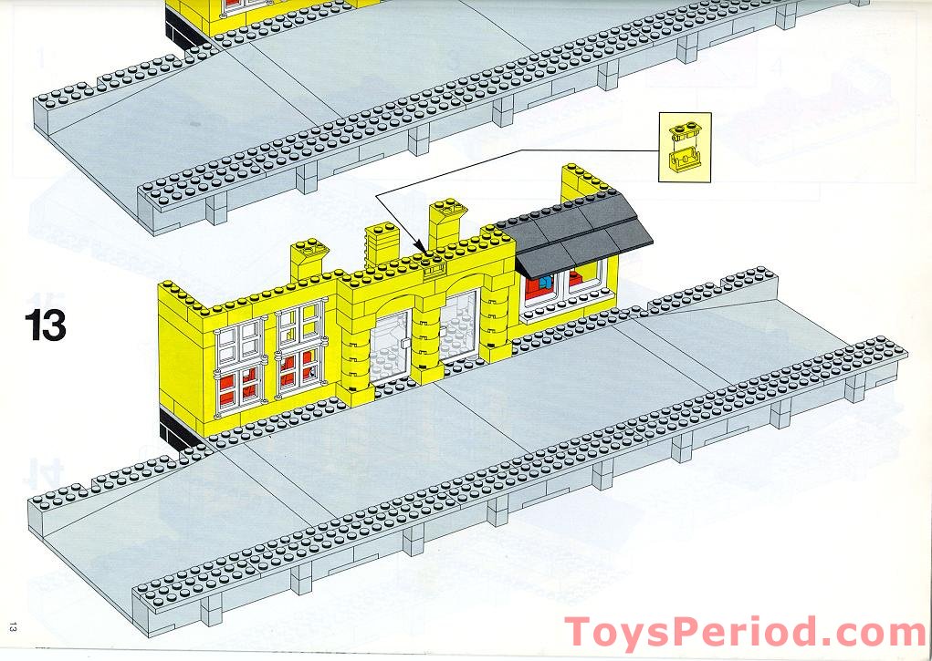 LEGO 4554 Metro Station Instructions and Parts List