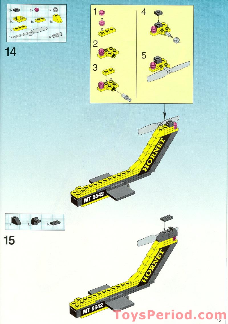 LEGO 5542 Black Thunder Instructions and Parts List