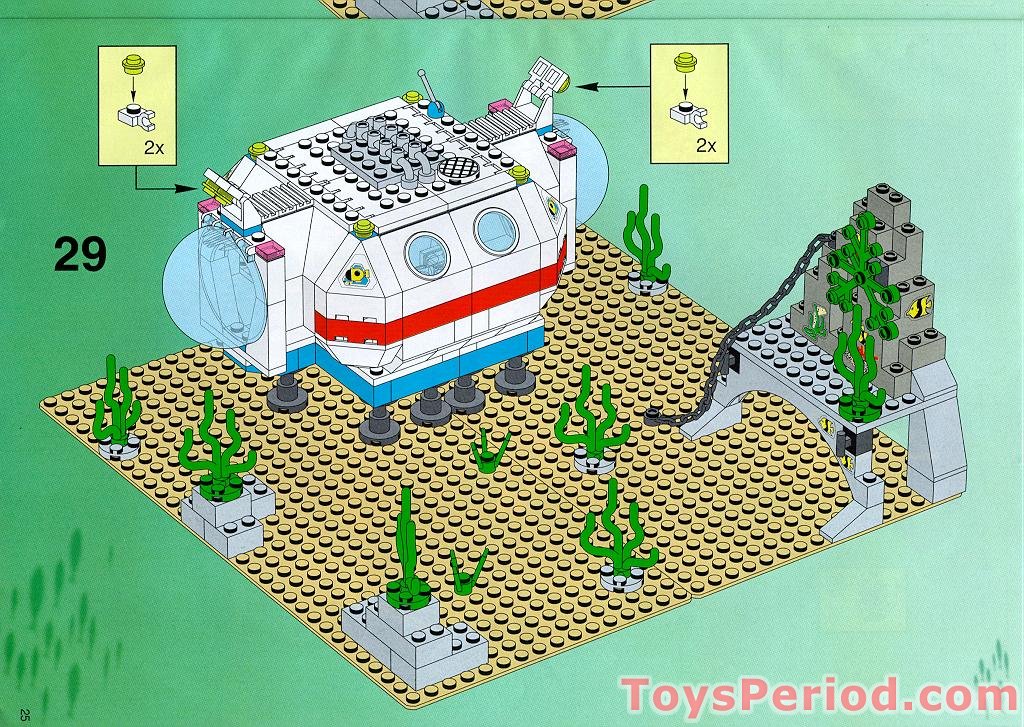 LEGO 6441 Deep Reef Refuge Instructions and Parts List