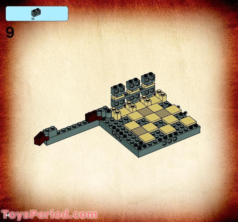 LEGO 7623 Temple Escape Instructions and Parts List