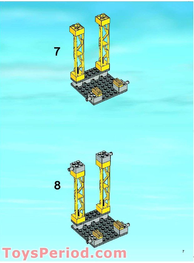 LEGO 7633 Construction Site Instructions and Parts List