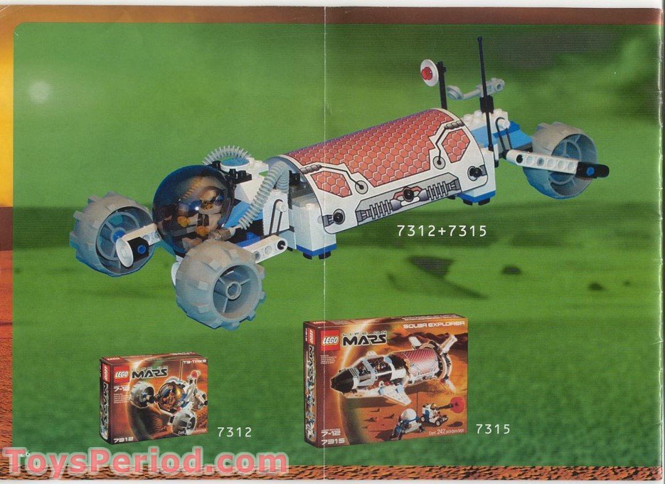 LEGO 7315 Solar Explorer Instructions and Parts List