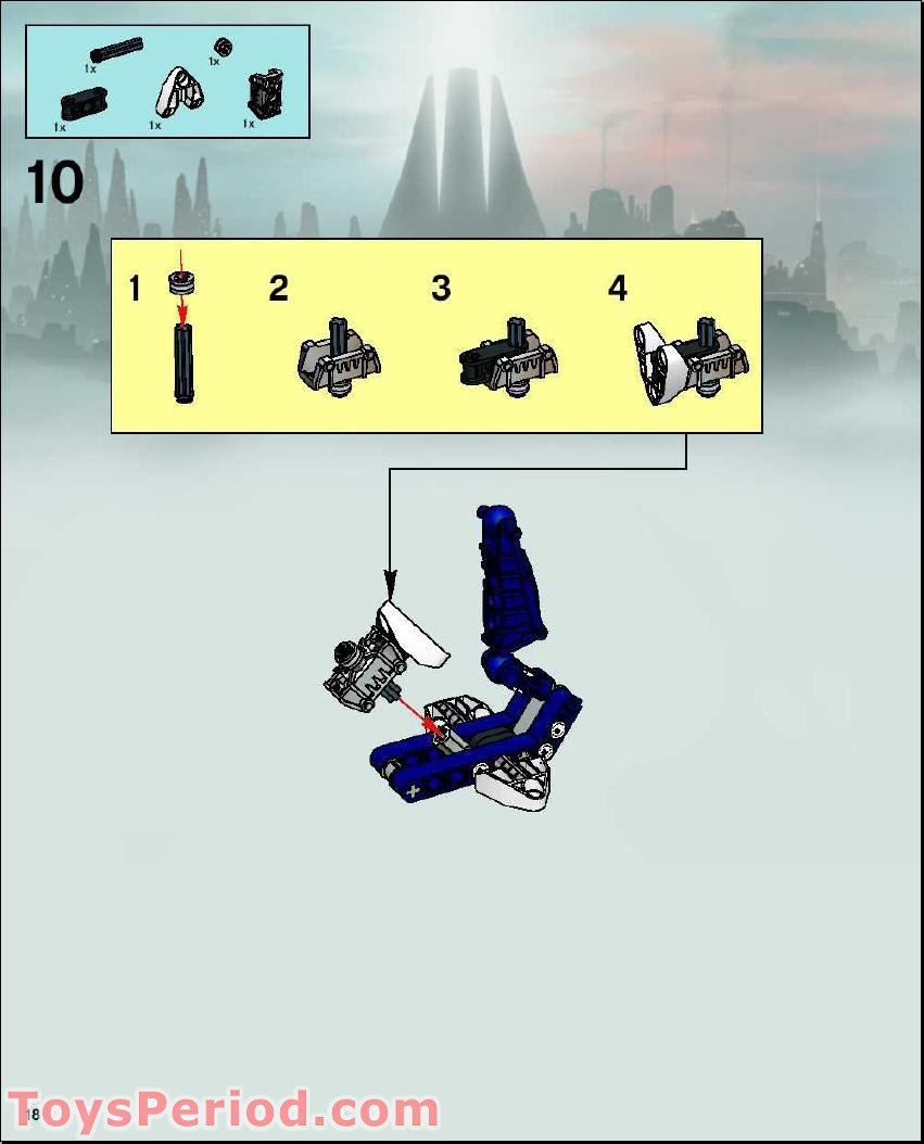 LEGO 8623 Krekka Instructions and Parts List