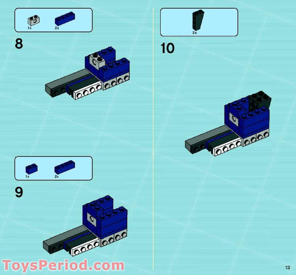 LEGO 8636 Mission 7: Deep Sea Quest Instructions and Parts List