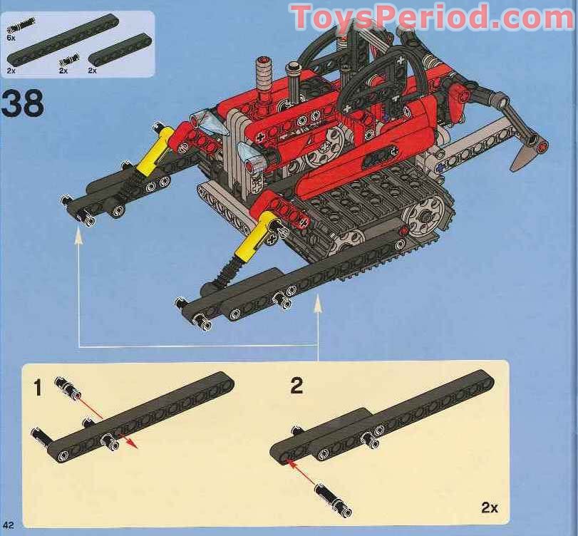 LEGO 8272 Snowmobile Set Parts Inventory and Instructions - LEGO ...