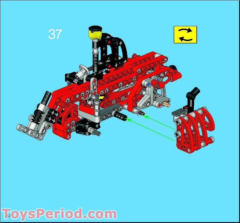 LEGO 8283 Telehandler (Front End Loader) Instructions and Parts List