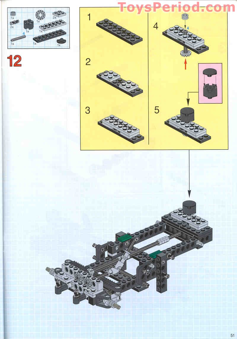 LEGO 8428 Turbo Command Instructions and Parts List