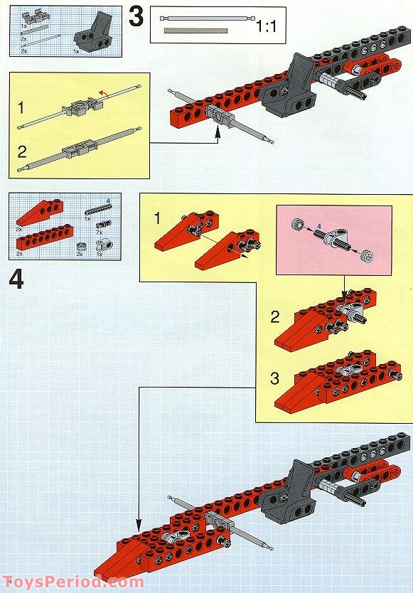 LEGO 8440 Formula Indy Racer Instructions and Parts List