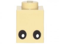 LEGO Sets with Part 3005pb023 Brick 1 x 1 with Eyes Black with White ...