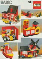 LEGO 730-2 Basic Building Set Instructions and Parts List