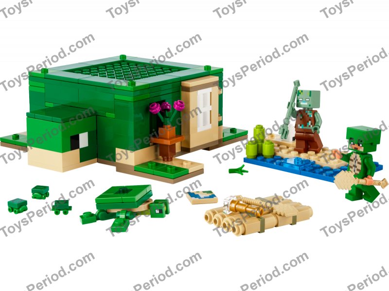 LEGO 21254 The Turtle Beach House Set Parts List