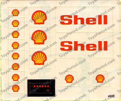 LEGO Sets with Part 377.1stk01 Sticker Sheet for Set 377-1 - (4695)