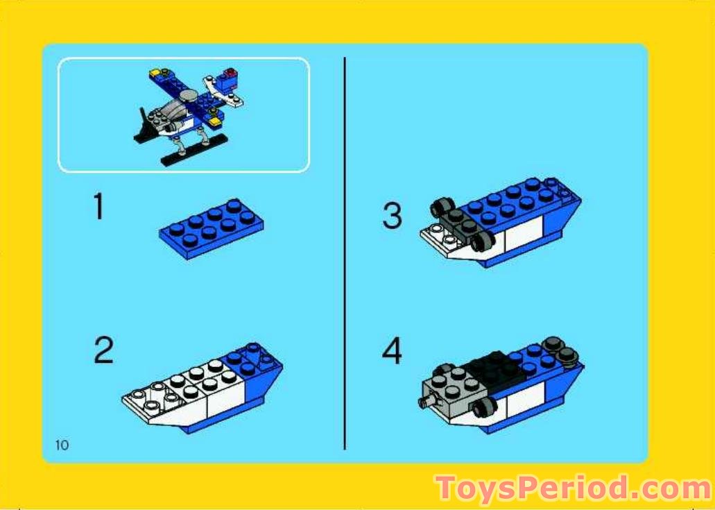 LEGO 5864 Mini Helicopter Instructions and Parts List