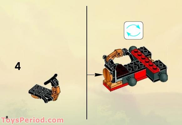 LEGO 70500 Kai's Fire Mech Instructions and Parts List