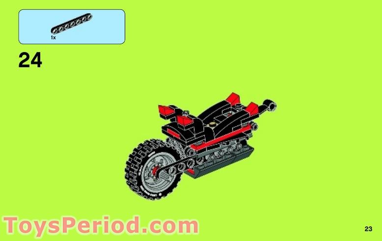 LEGO 79101 Shredder's Dragon Bike Instructions and Parts List