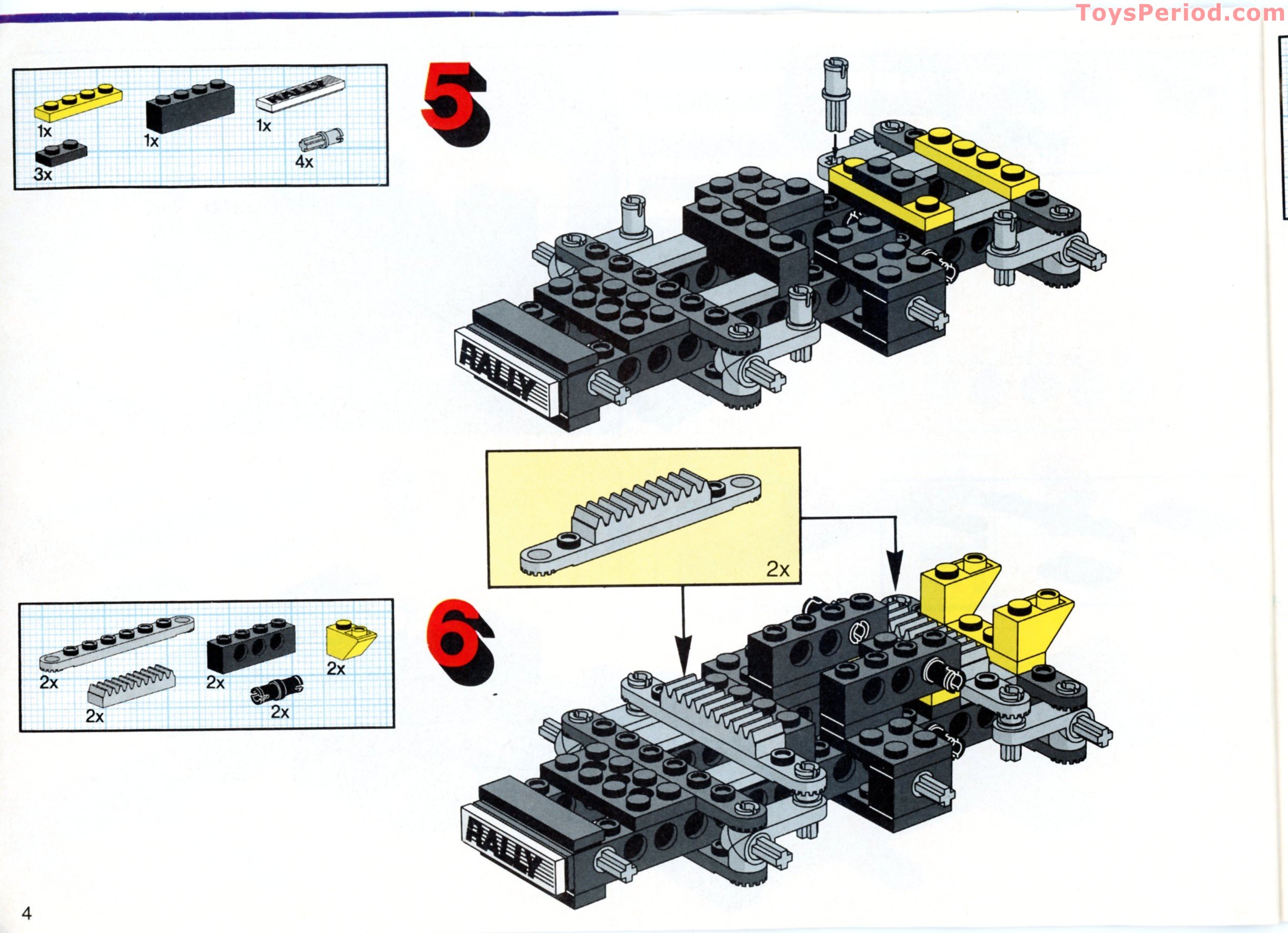 LEGO 8830 Rally 6-Wheeler Instructions and Parts List