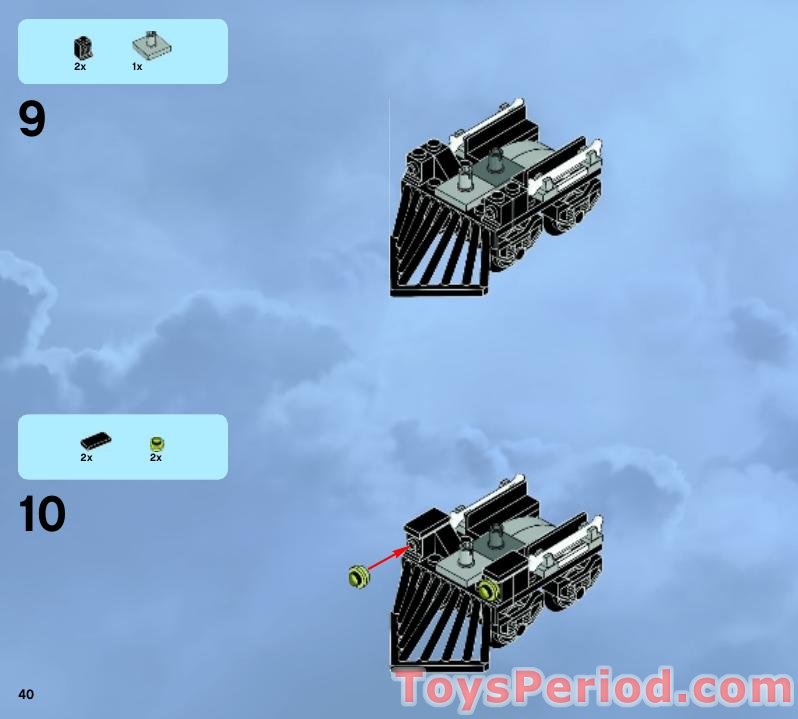 LEGO 9467 The Ghost Train Instructions and Parts List