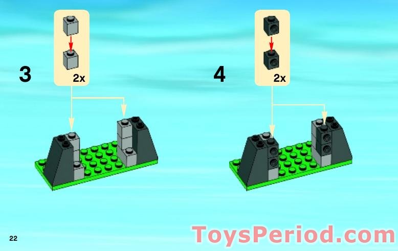 LEGO 4441 Police Dog Van Instructions and Parts List