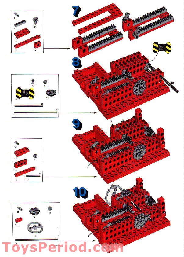 LEGO 955 Mobile Crane Instructions and Parts List