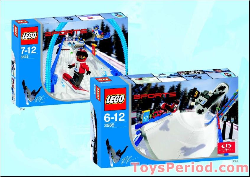 LEGO 3585 Snowboard Super Pipe Instructions and Parts List