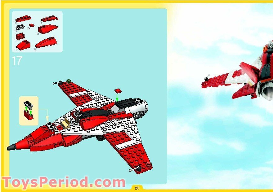 LEGO 4403 Air Blazers Instructions and Parts List