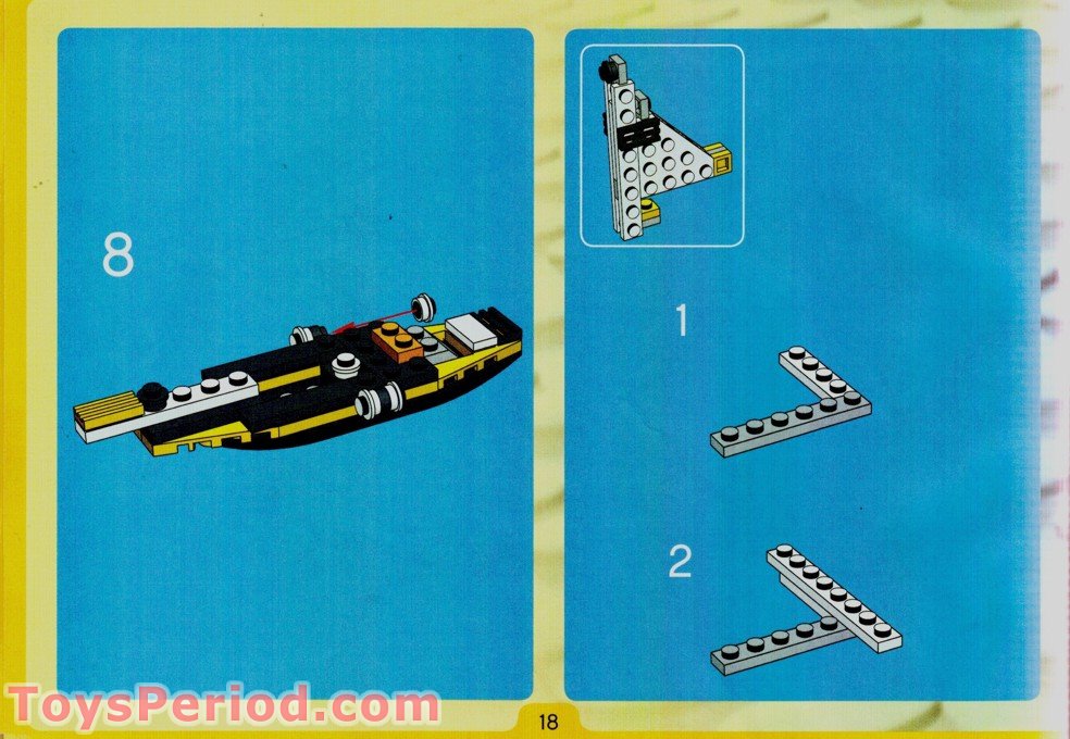 LEGO 4505 Sea Machines Instructions and Parts List