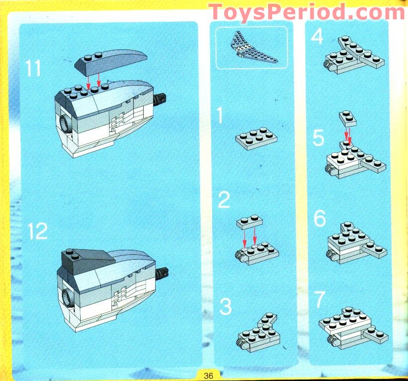 LEGO 4506 Deep Sea Predators Instructions and Parts List