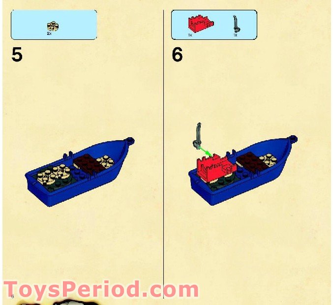 LEGO 6241 Loot Island Instructions and Parts List